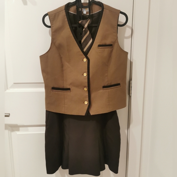 Other | Korean Wool Blend Brown And Tan Uniform Set | Poshmark